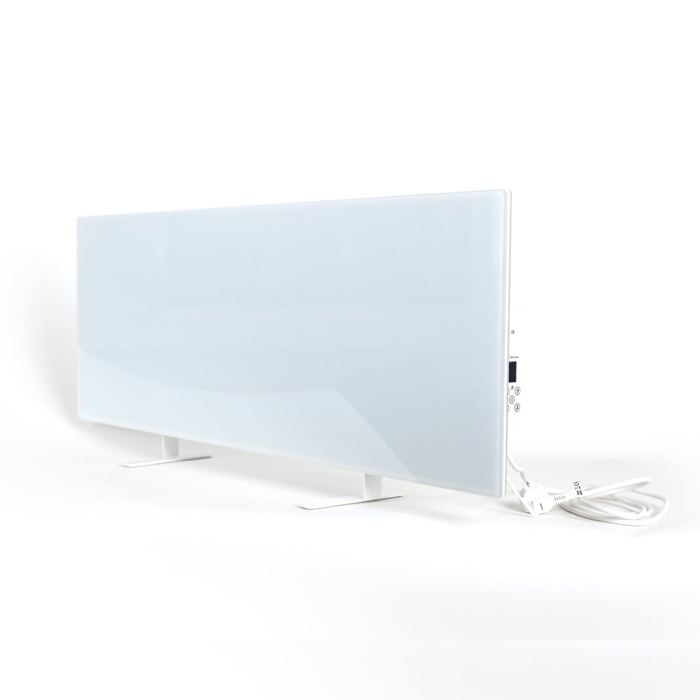 White infrared glass heater with Wifi and AI – Green Power Oriented Store